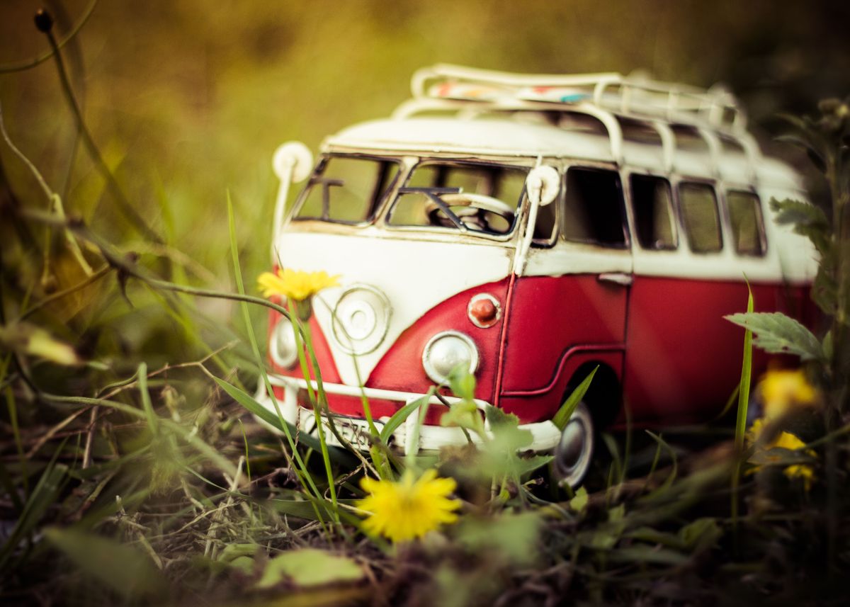 'red van' Poster, picture, metal print, paint by Helinton Andruchechen ...