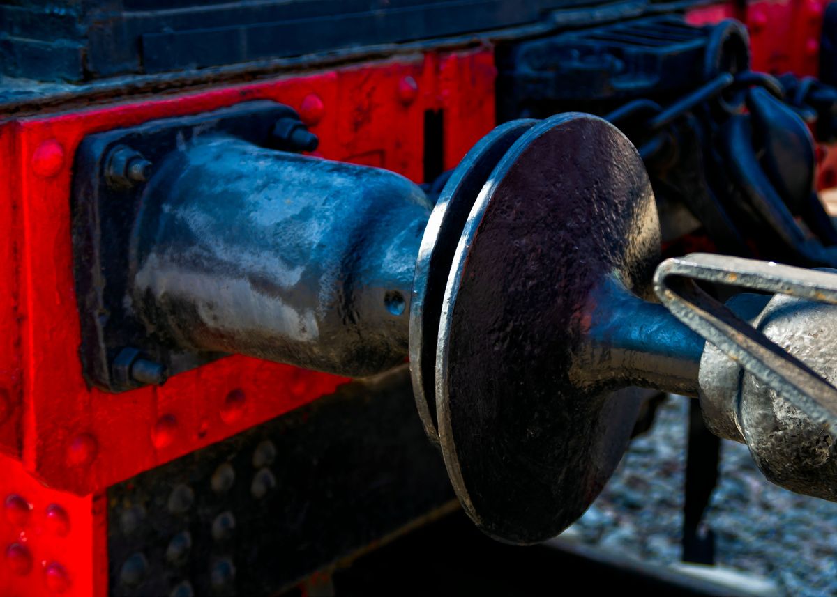 'Vintage Train Buffers' Poster by Art Ofphotos | Displate