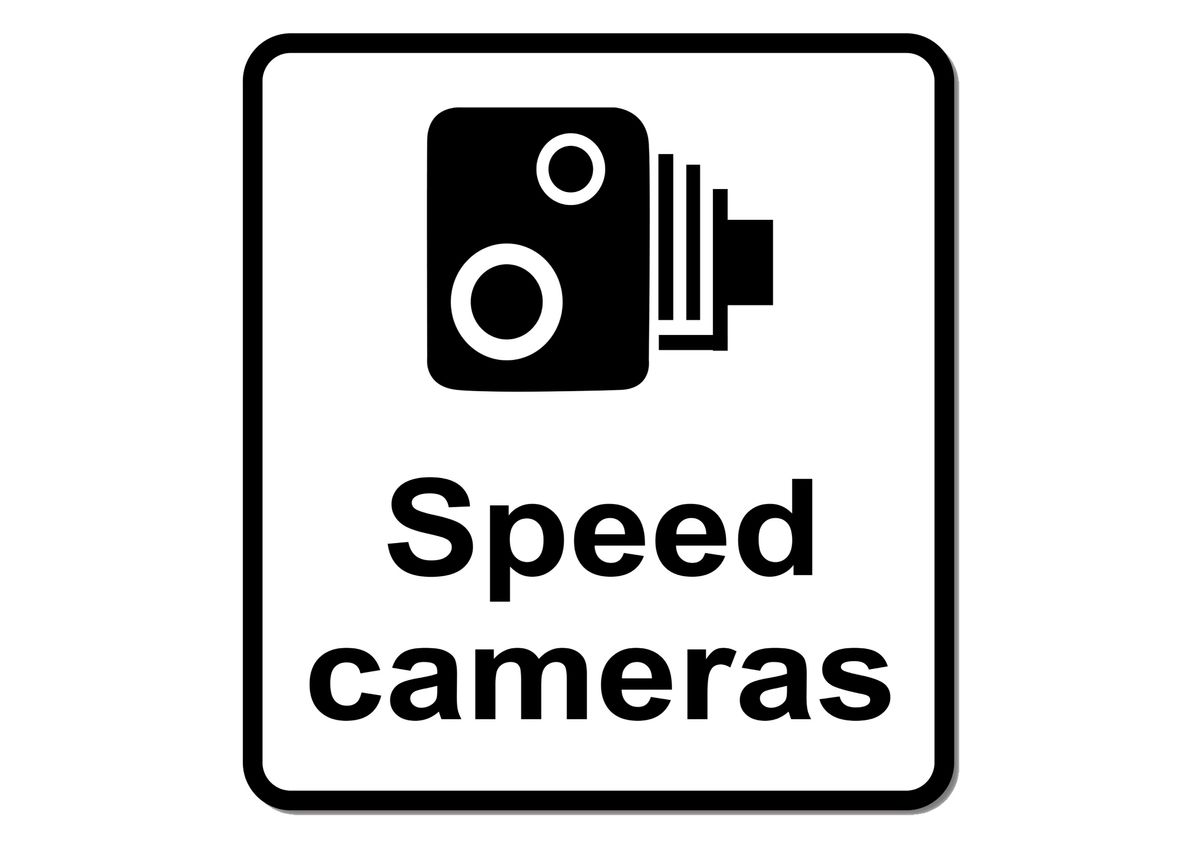 'Speed Cameras Sign' Poster, picture, metal print, paint by HomeStead ...