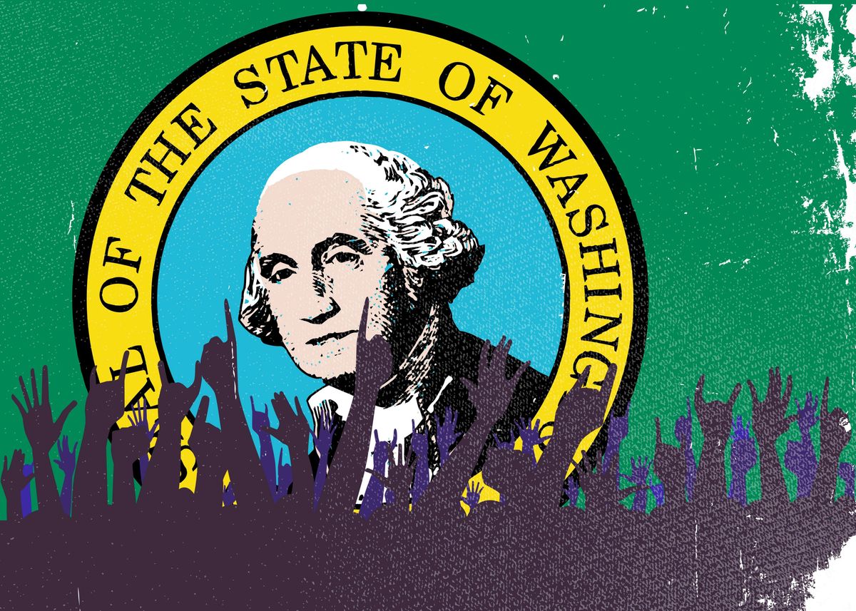 'Washington State Audience' Poster by HomeStead Digital | Displate