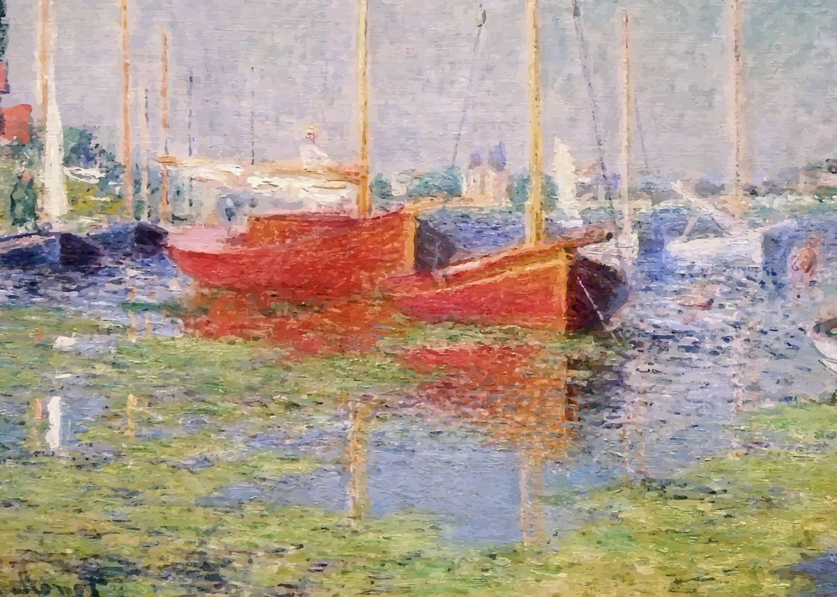 'Claude Monet Boat in port' Poster, picture, metal print, paint by ...