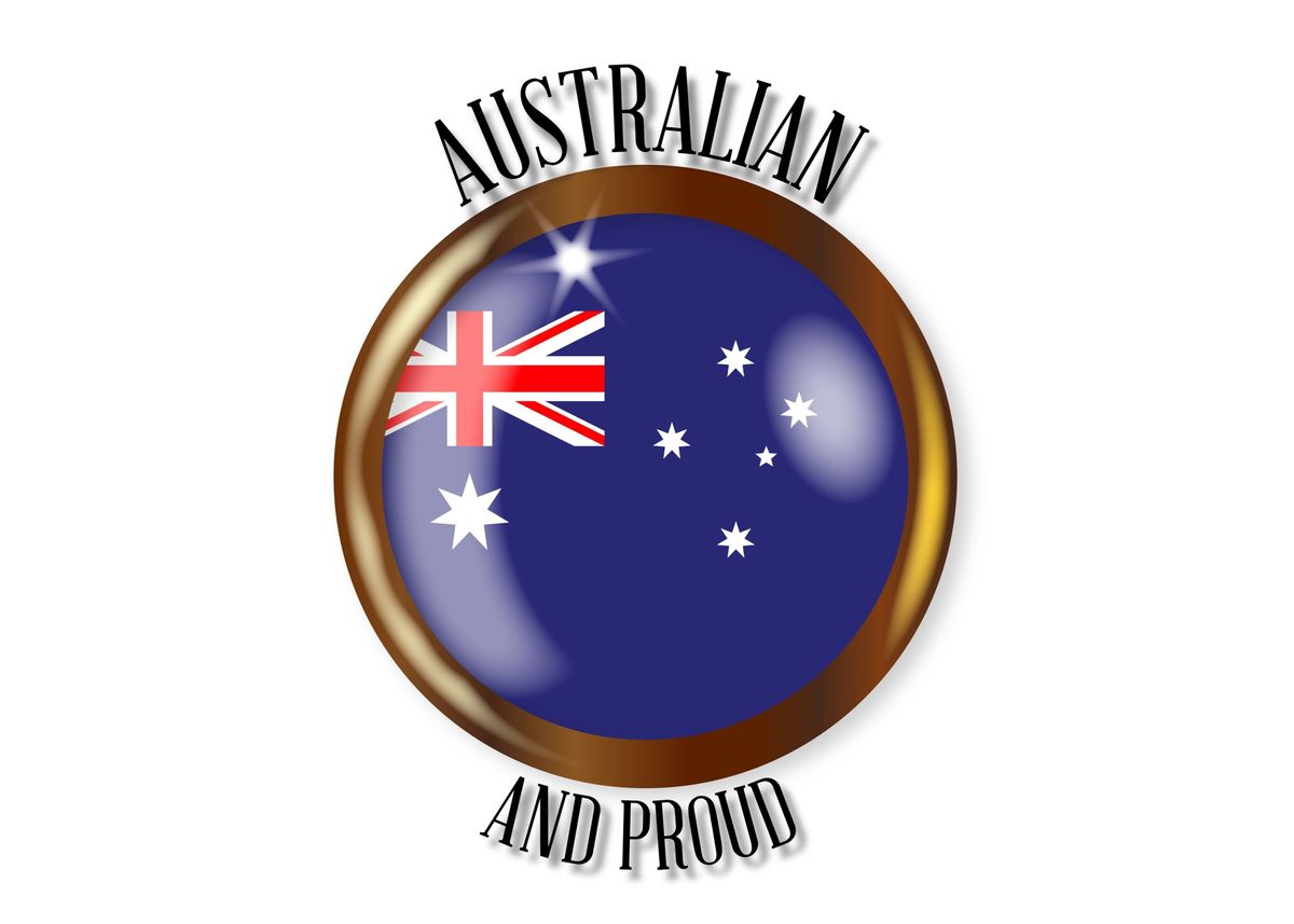 'Australia Proud Flag' Poster, picture, metal print, paint by HomeStead ...