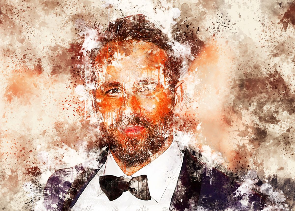 'Ryan Reynolds' Poster by Alex Mann | Displate