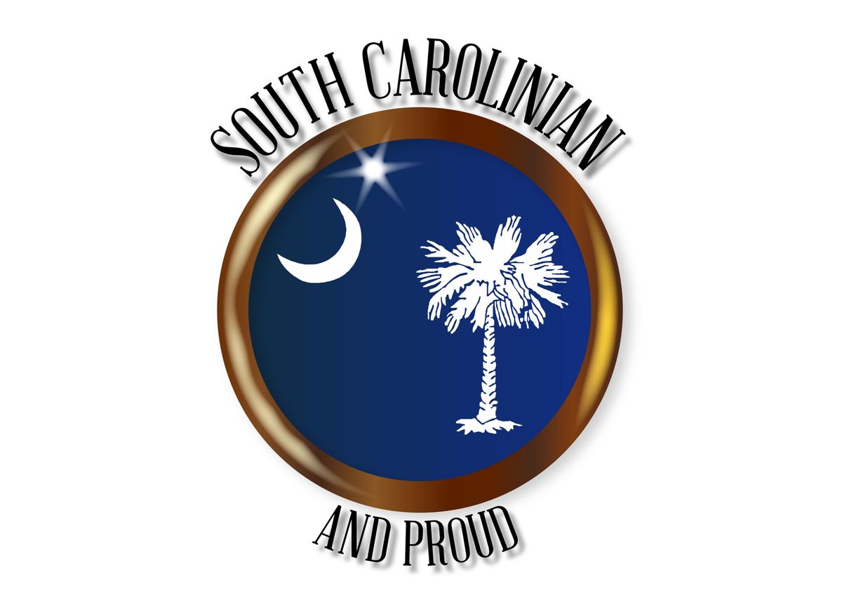 'South Carolina Proud Flag ' Poster, picture, metal print, paint by ...