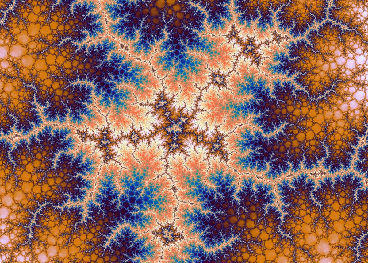 'Fractal net' Poster, picture, metal print, paint by Infinity Chaos ...