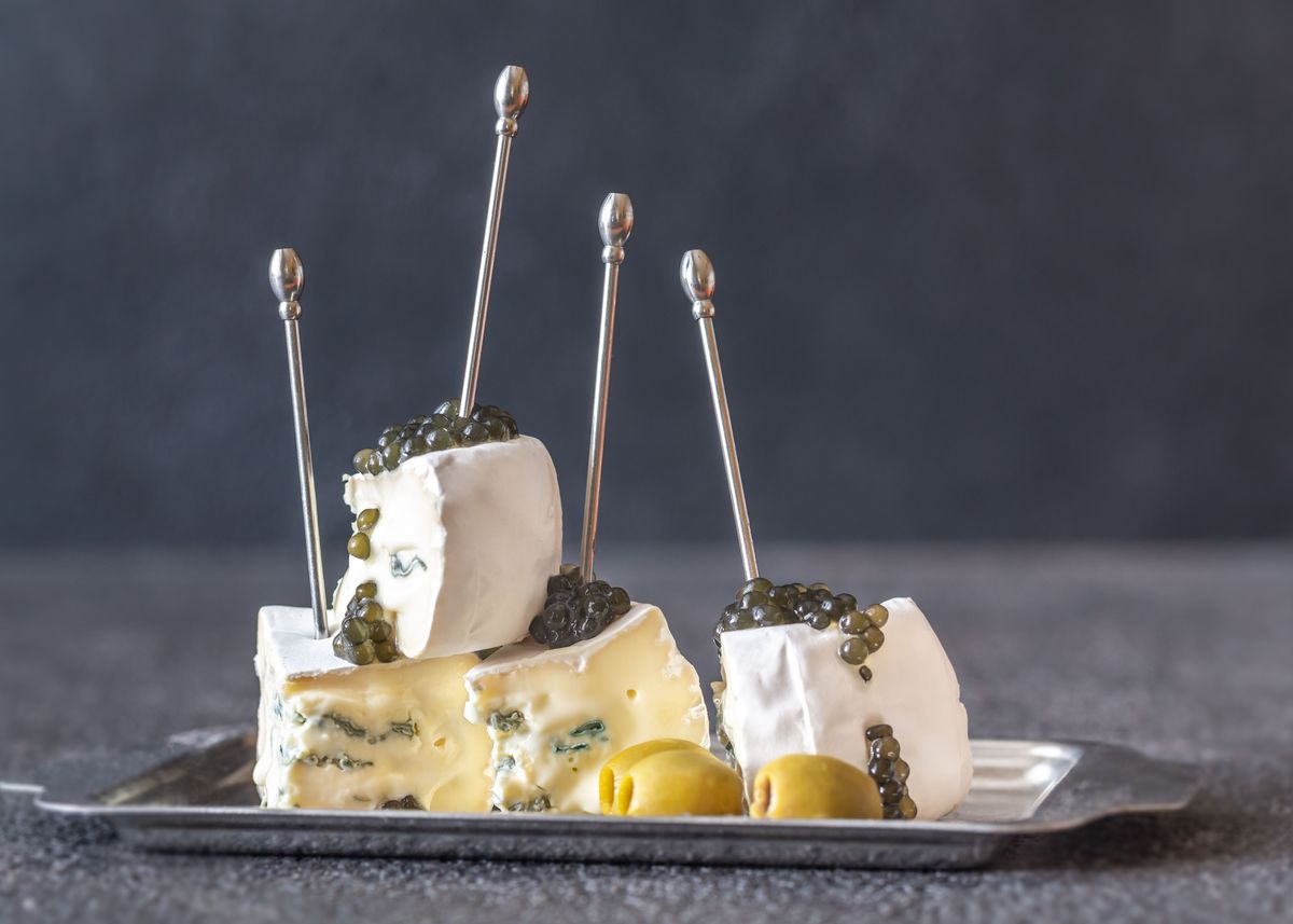 'White and blue mold cheese' Poster, picture, metal print, paint by ...