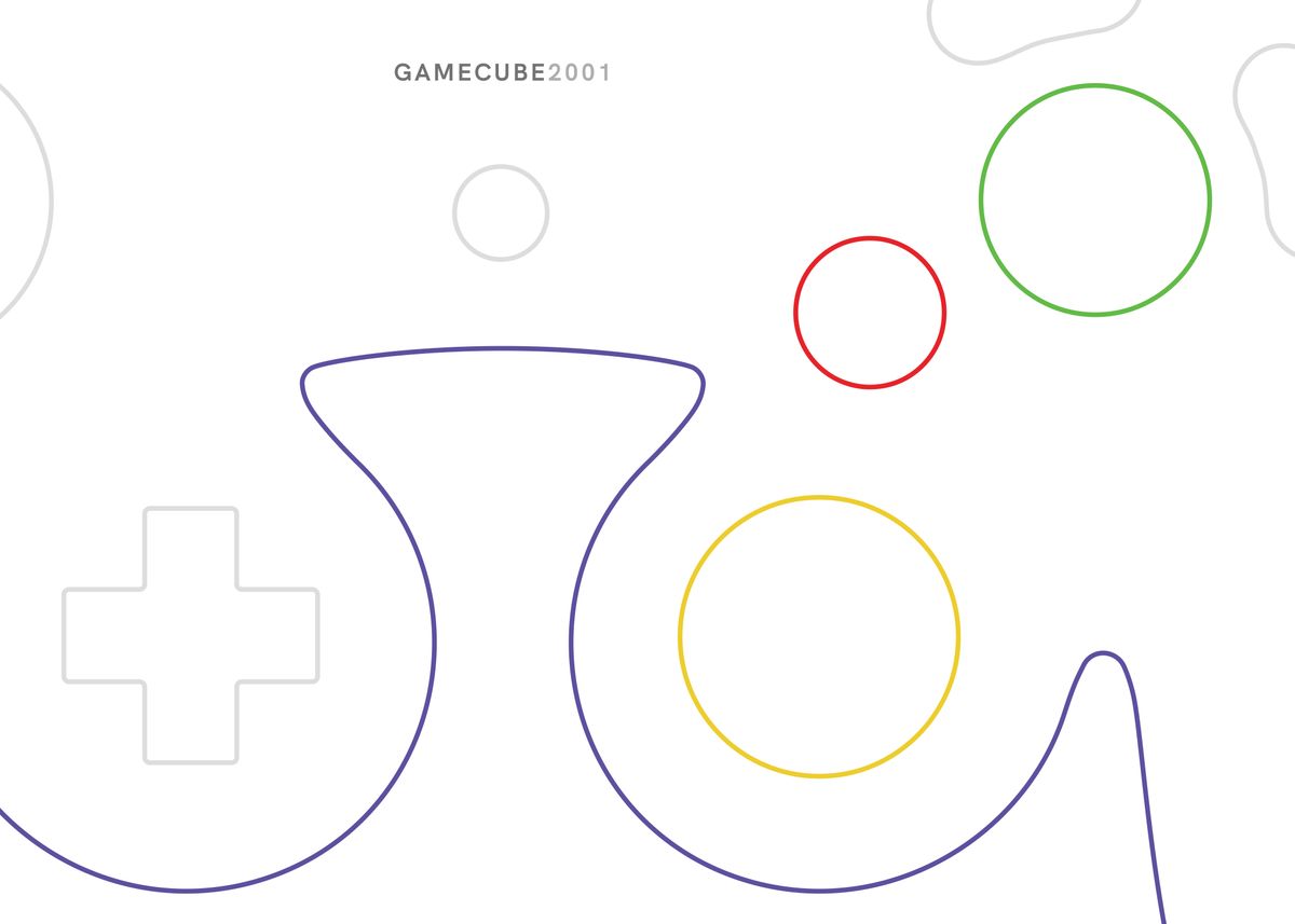 'Nintendo GameCube' Poster, picture, metal print, paint by Kieran ...