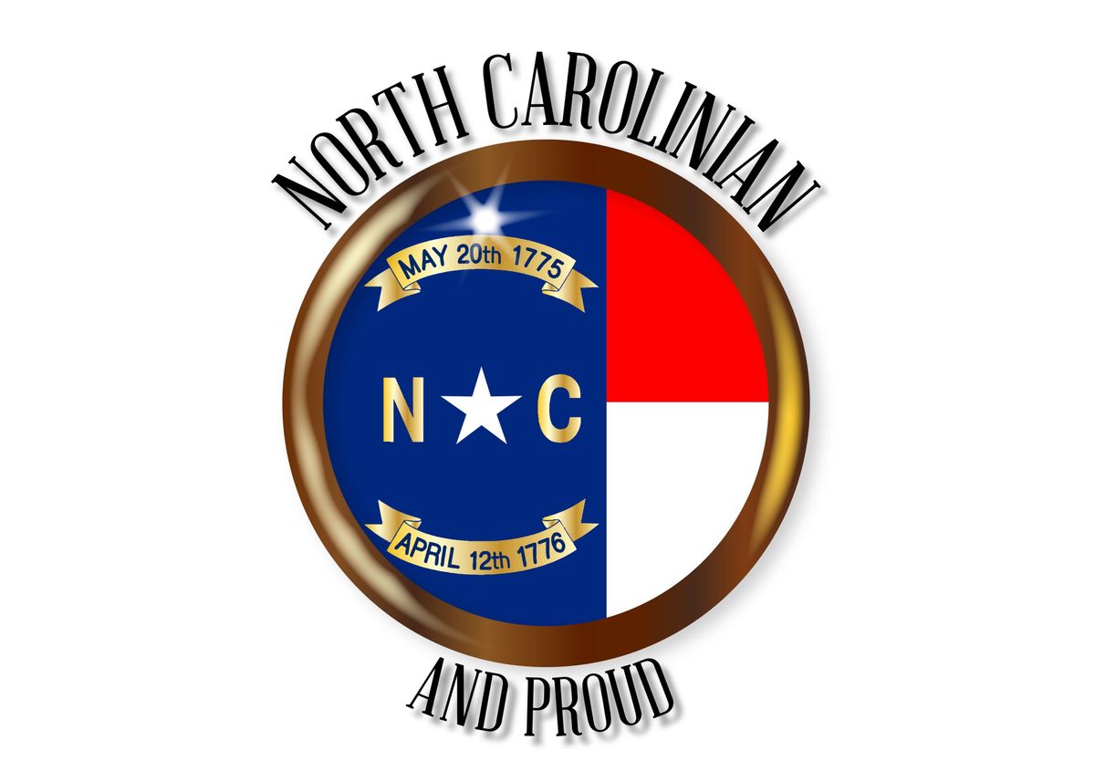 'North Carolina Proud Flag ' Poster, picture, metal print, paint by ...
