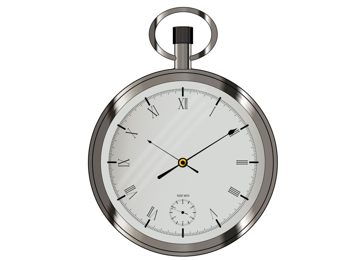 'Silver Pocket Watch' Poster, picture, metal print, paint by HomeStead ...