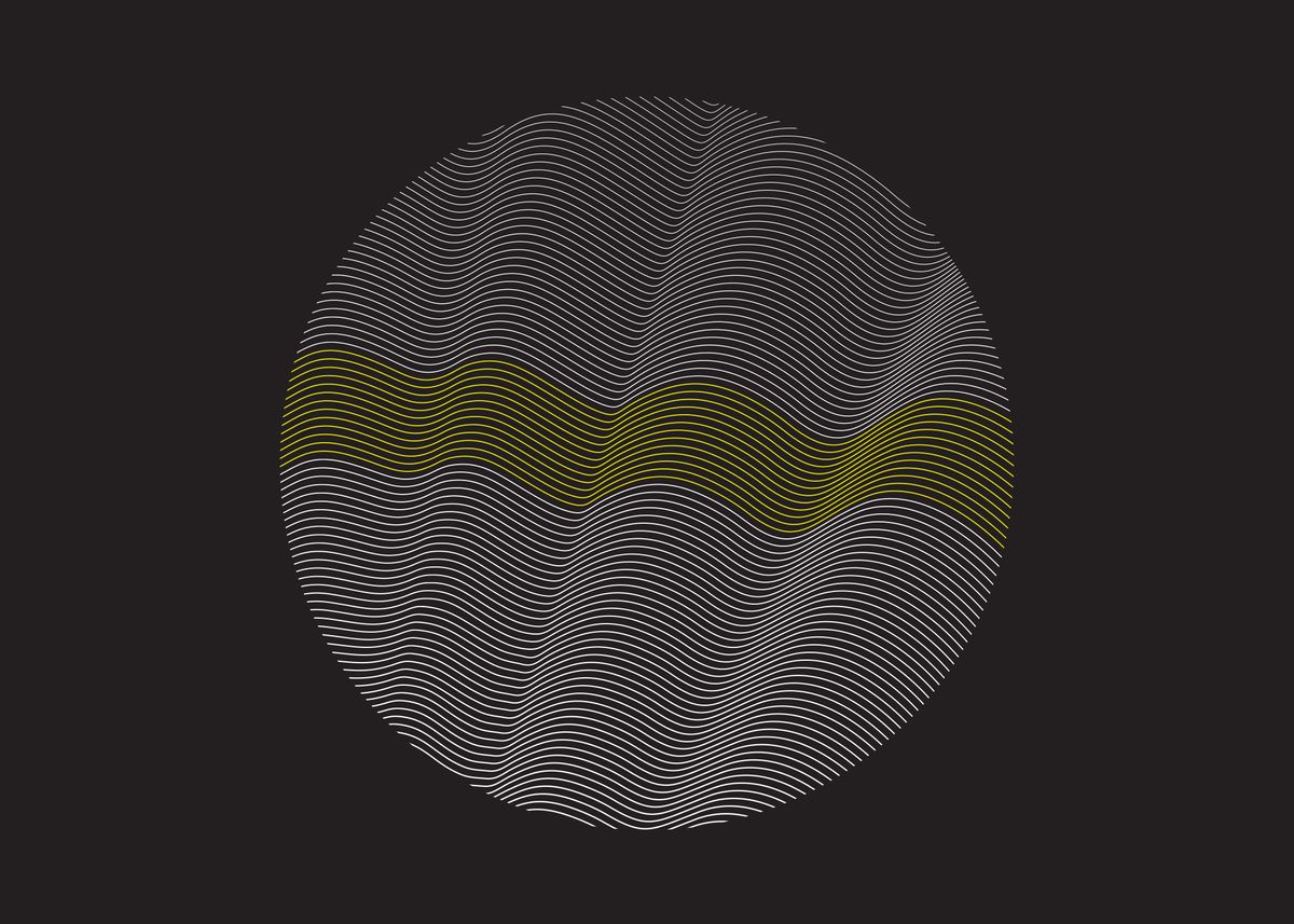 'Time Waves' Poster, picture, metal print, paint by 3eyesblind | Displate