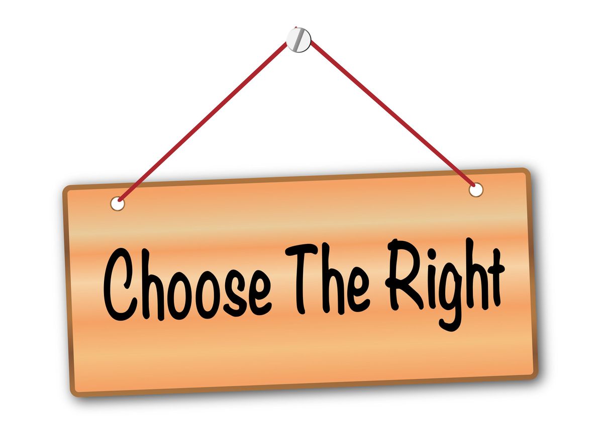 'Choose The Right' Poster, picture, metal print, paint by HomeStead ...