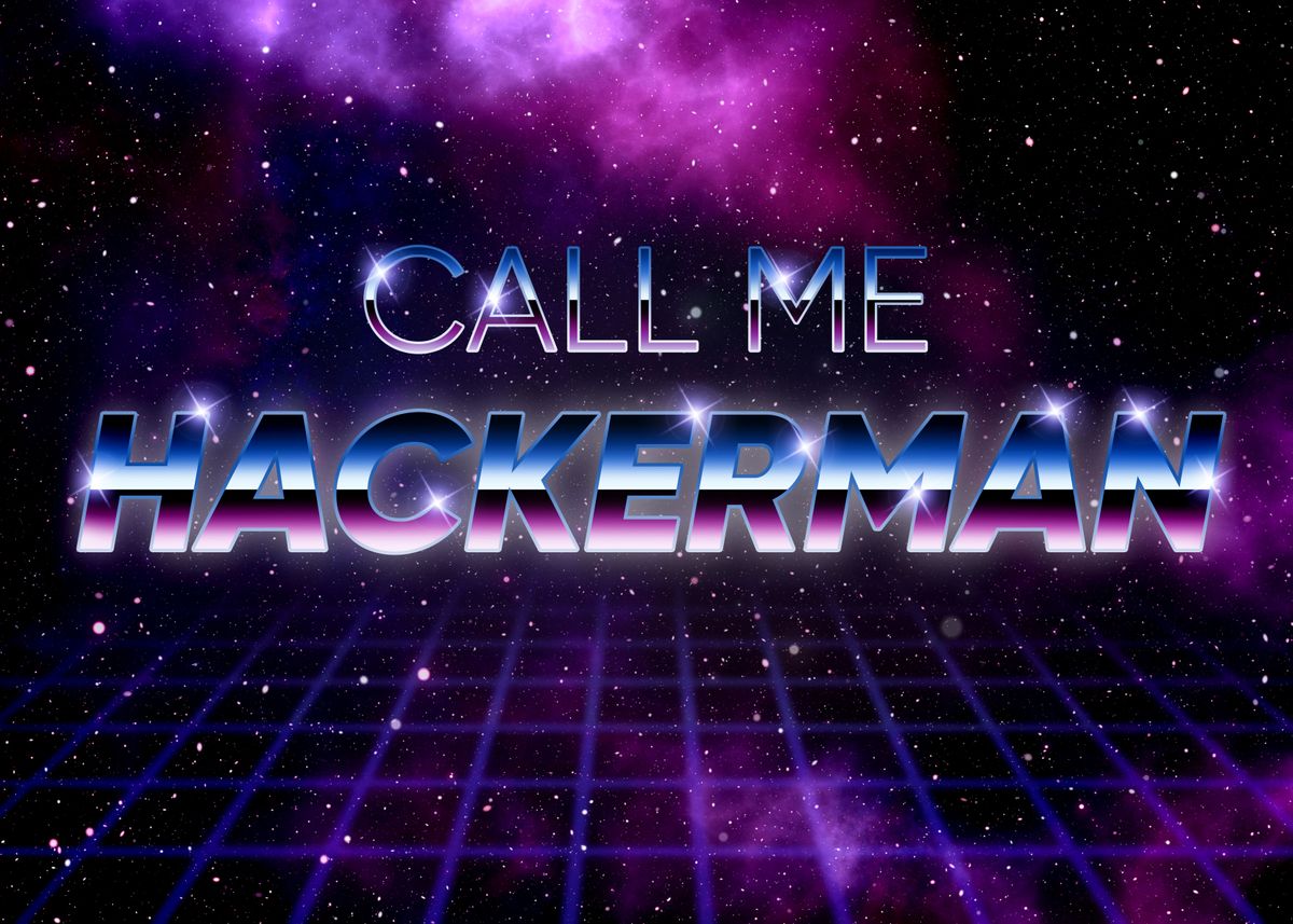 'Hacker' Poster, picture, metal print, paint by SplashDesign | Displate