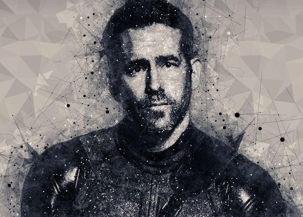 'Ryan Reynolds' Poster by Alex Mann | Displate
