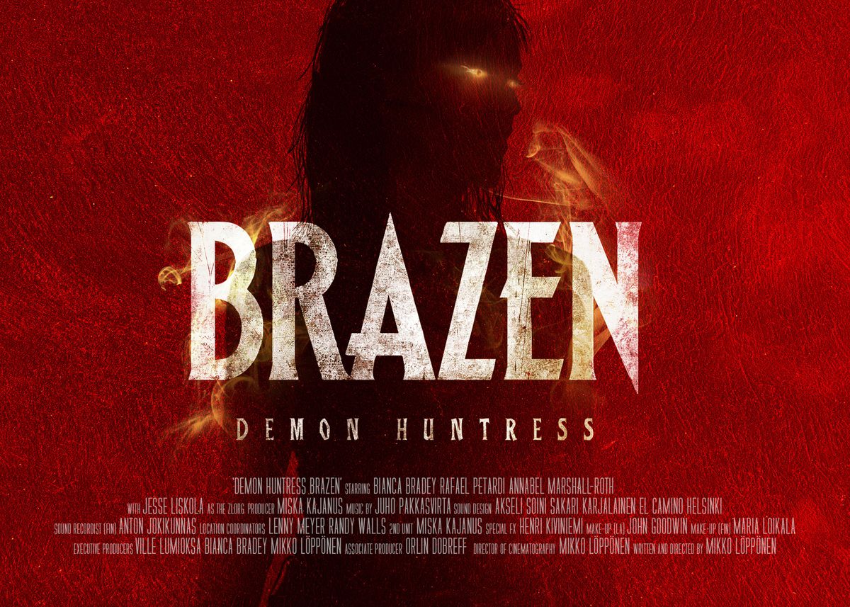 'Brazen the Demon Huntress' Poster by Mikko Löppönen | Displate