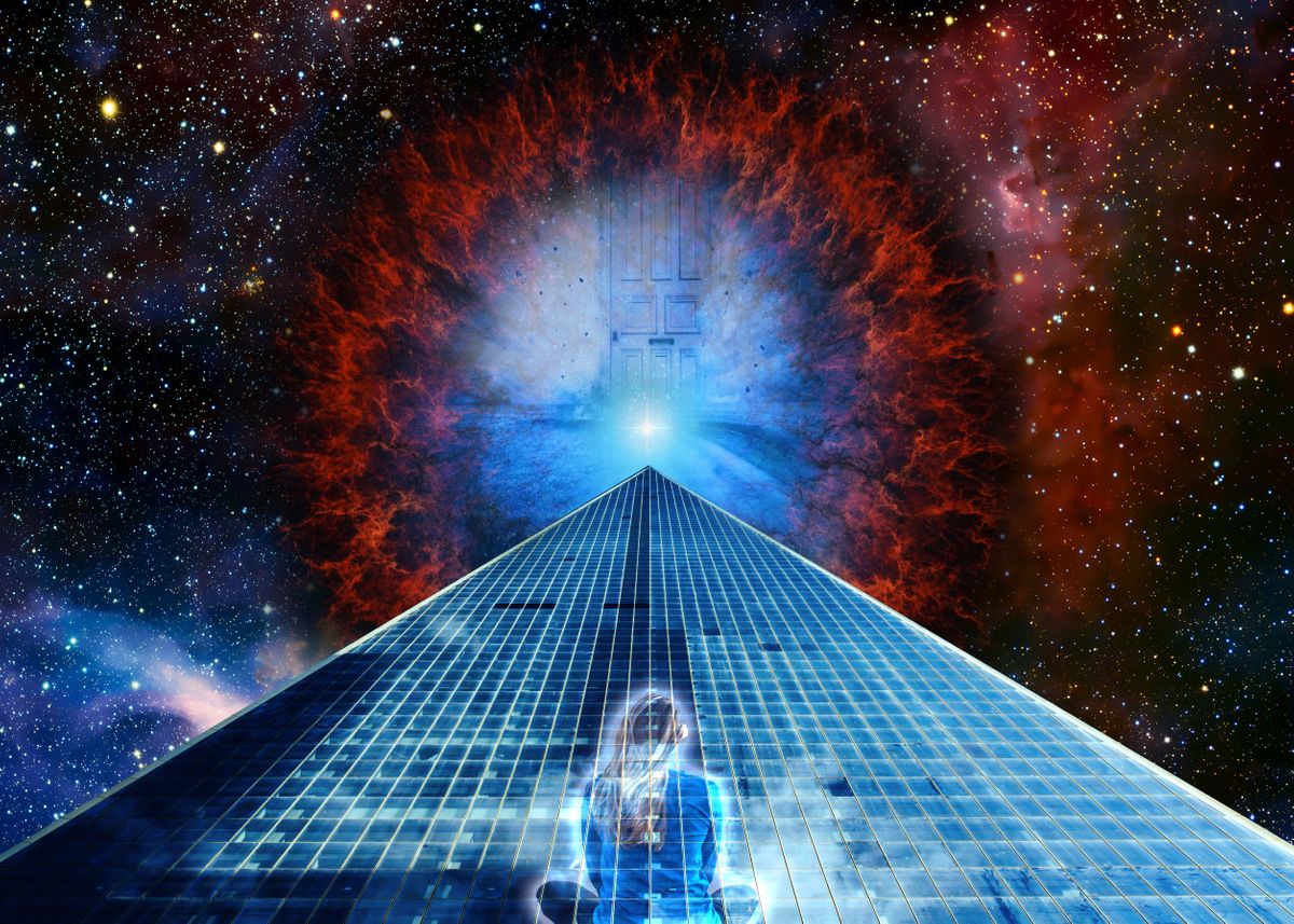 'Universal door pass' Poster by Milos Maric | Displate