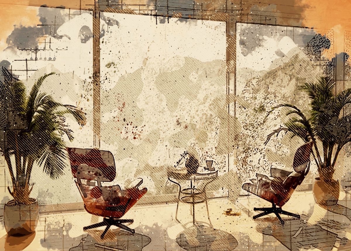 'The Lounge' Poster, picture, metal print, paint by ISAAC SEYMOUR ...