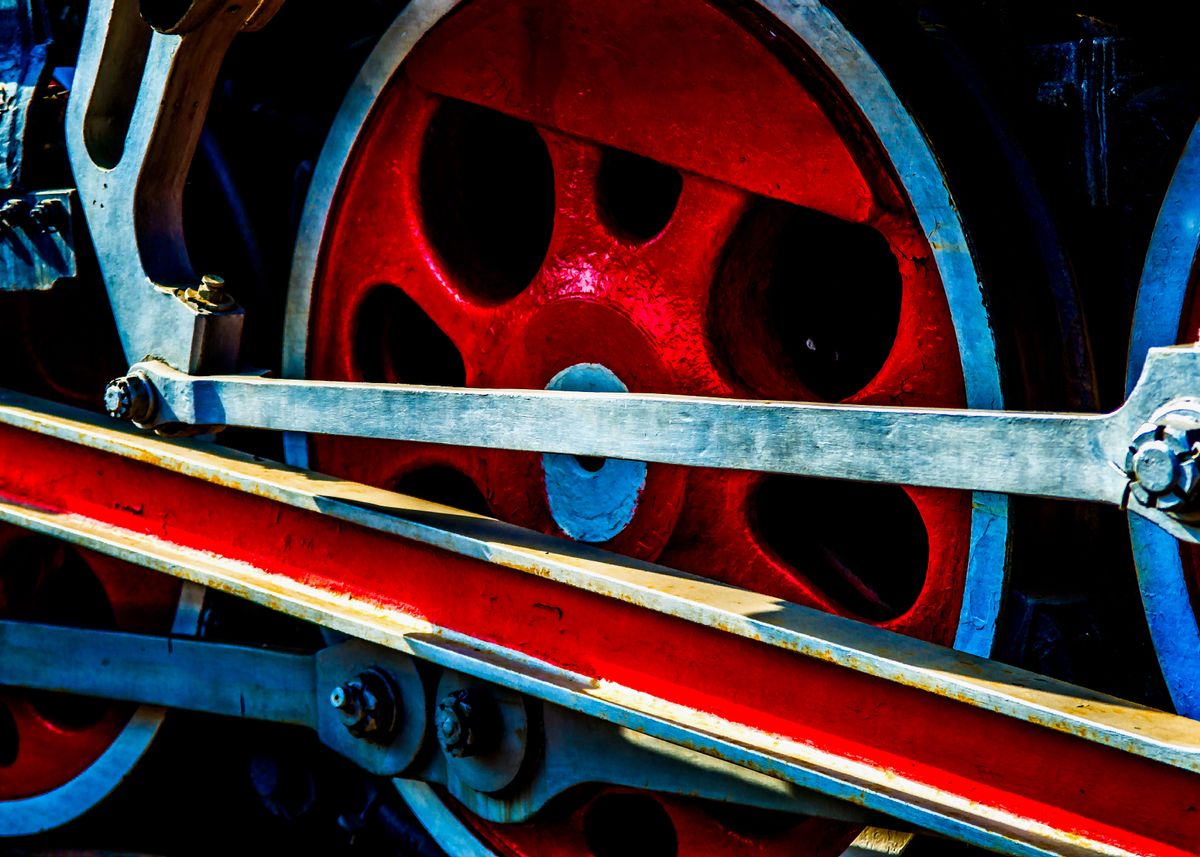 'Steam Train Driving Gear' Poster by Art Ofphotos | Displate