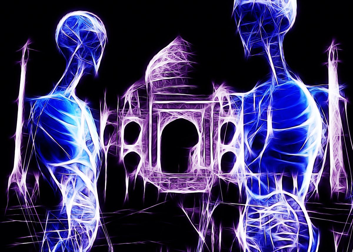 'Ghosts Taj Mahal' Poster, picture, metal print, paint by Donma Art ...