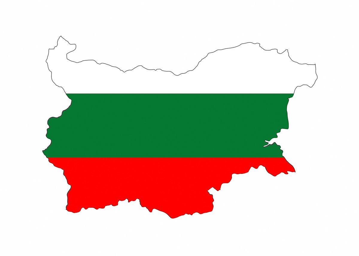 'bulgaria flag map' Poster, picture, metal print, paint by tony4urban ...