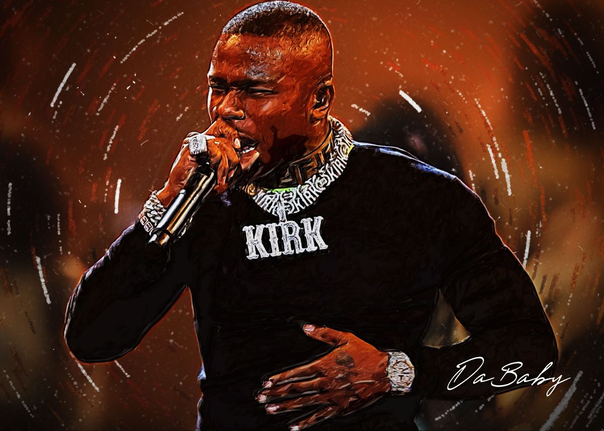 'DaBaby' Poster, picture, metal print, paint by SA KE | Displate