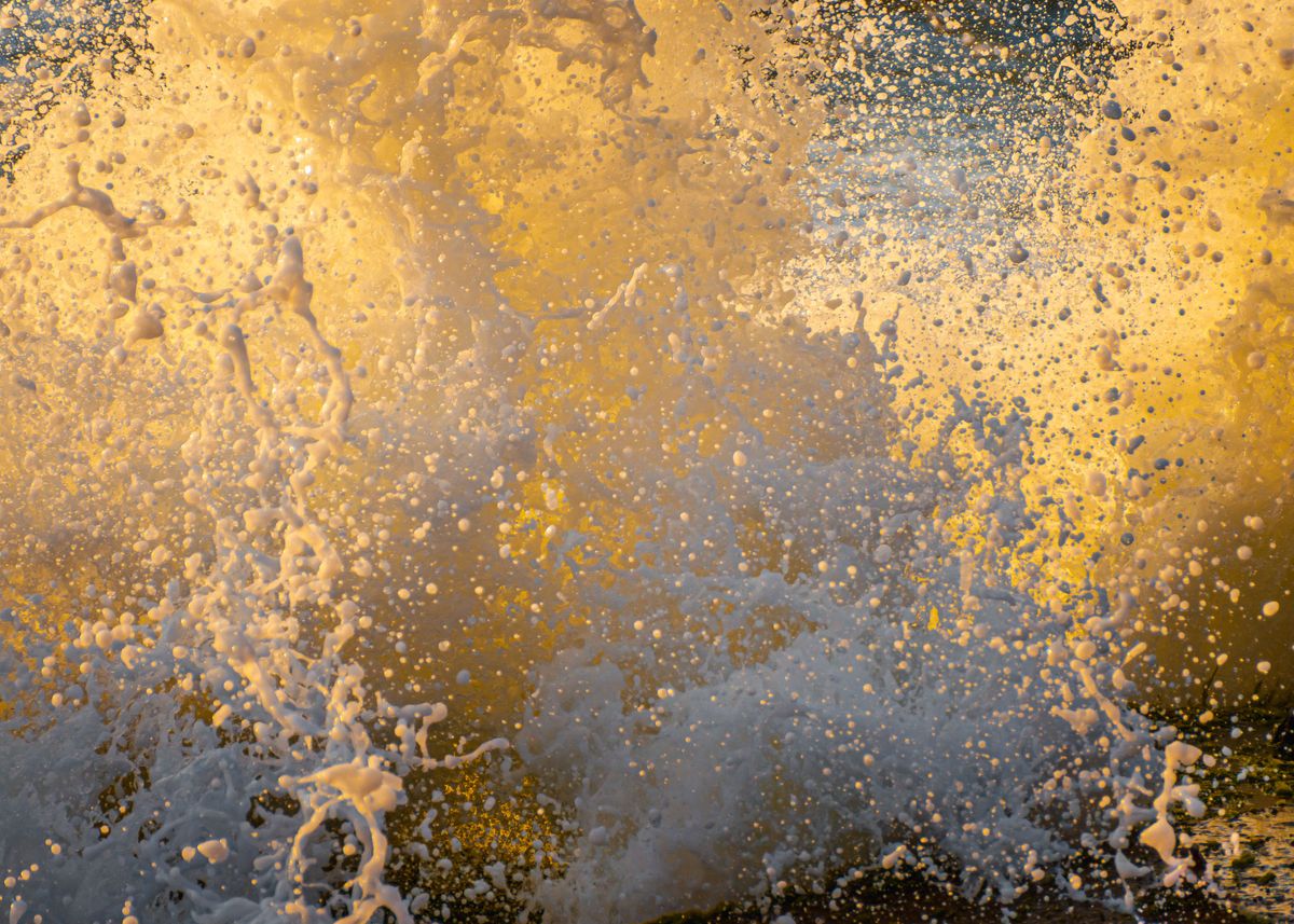 'Yellow Splash' Poster, picture, metal print, paint by Ahmed Hedaya ...