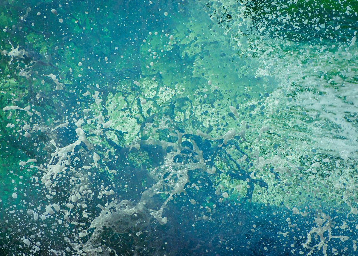'Green Splash' Poster, picture, metal print, paint by Ahmed Hedaya ...
