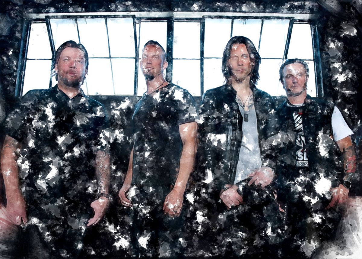 'Alter Bridge de regresso a' Poster, picture, metal print, paint by ...