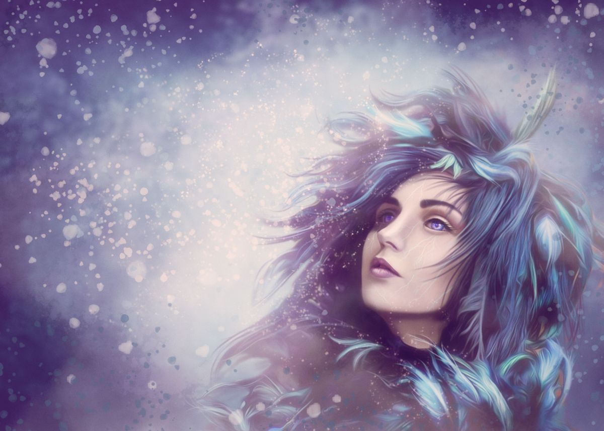 'Lady Lightning' Poster by Riki Unrau | Displate