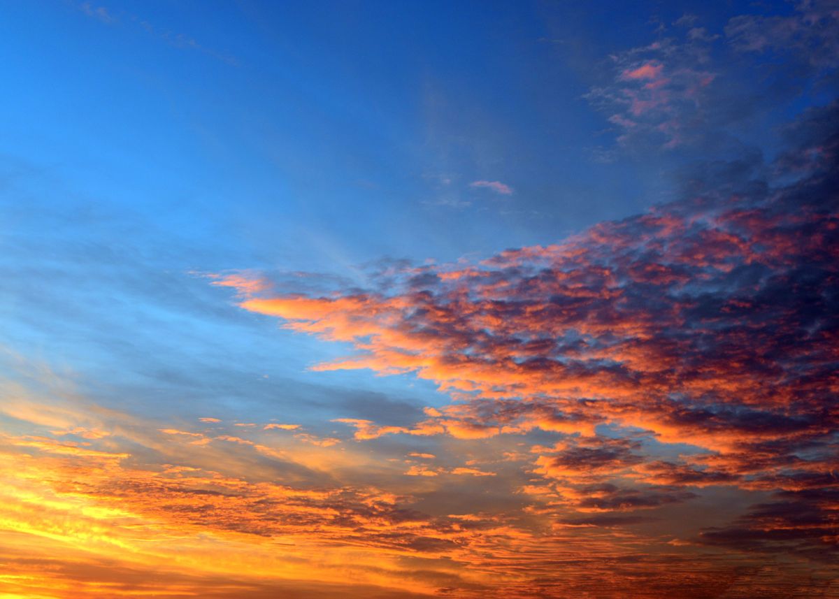 'Dramatic Sunset Sky' Poster, picture, metal print, paint by tony4urban ...