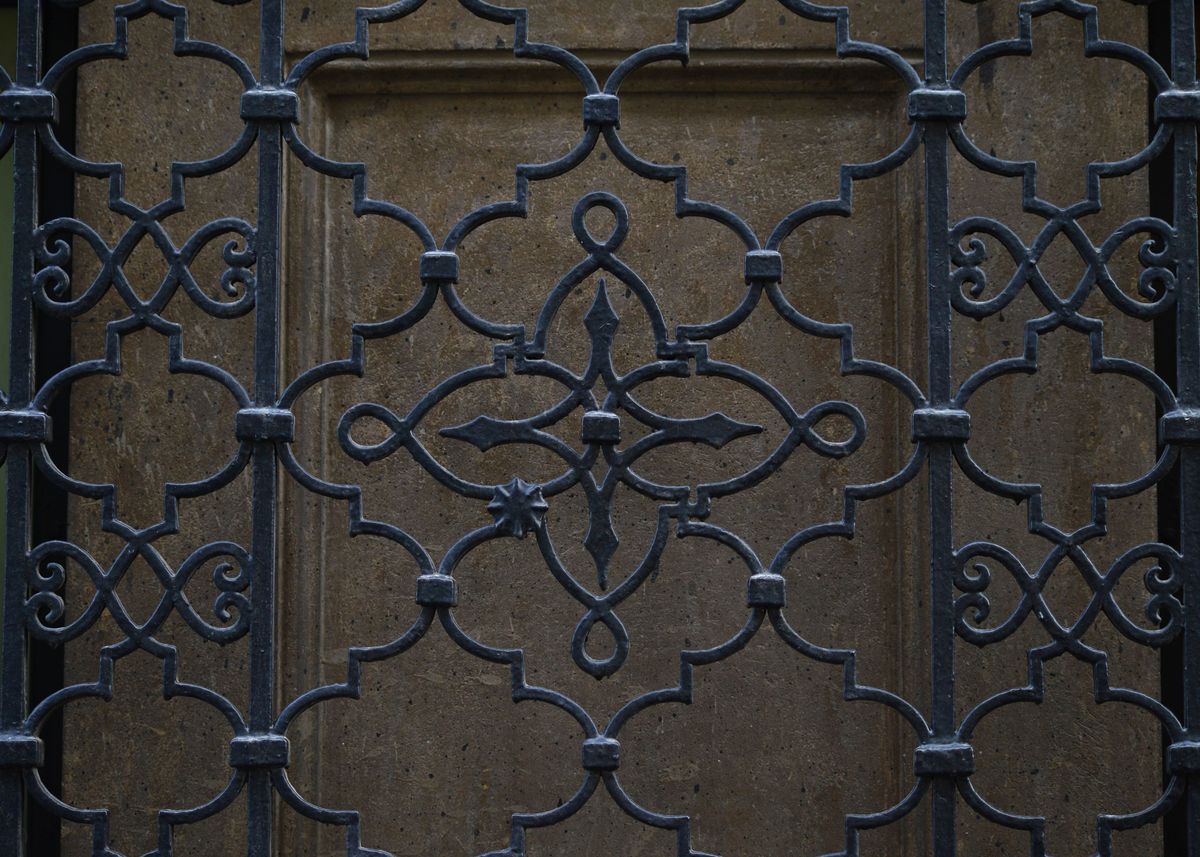 'wrought iron grid' Poster, picture, metal print, paint by tony4urban ...
