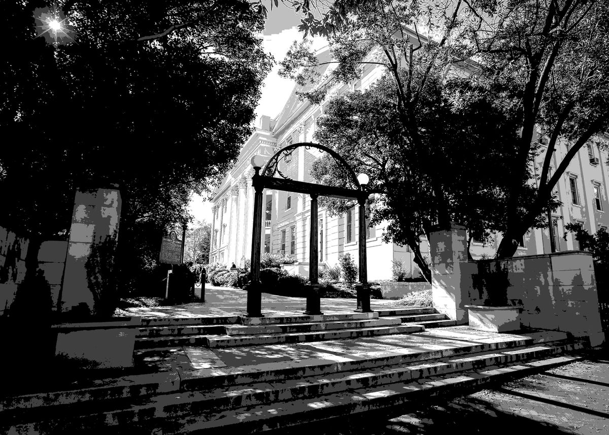 'UGA Arch' Poster, picture, metal print, paint by William Jackson ...