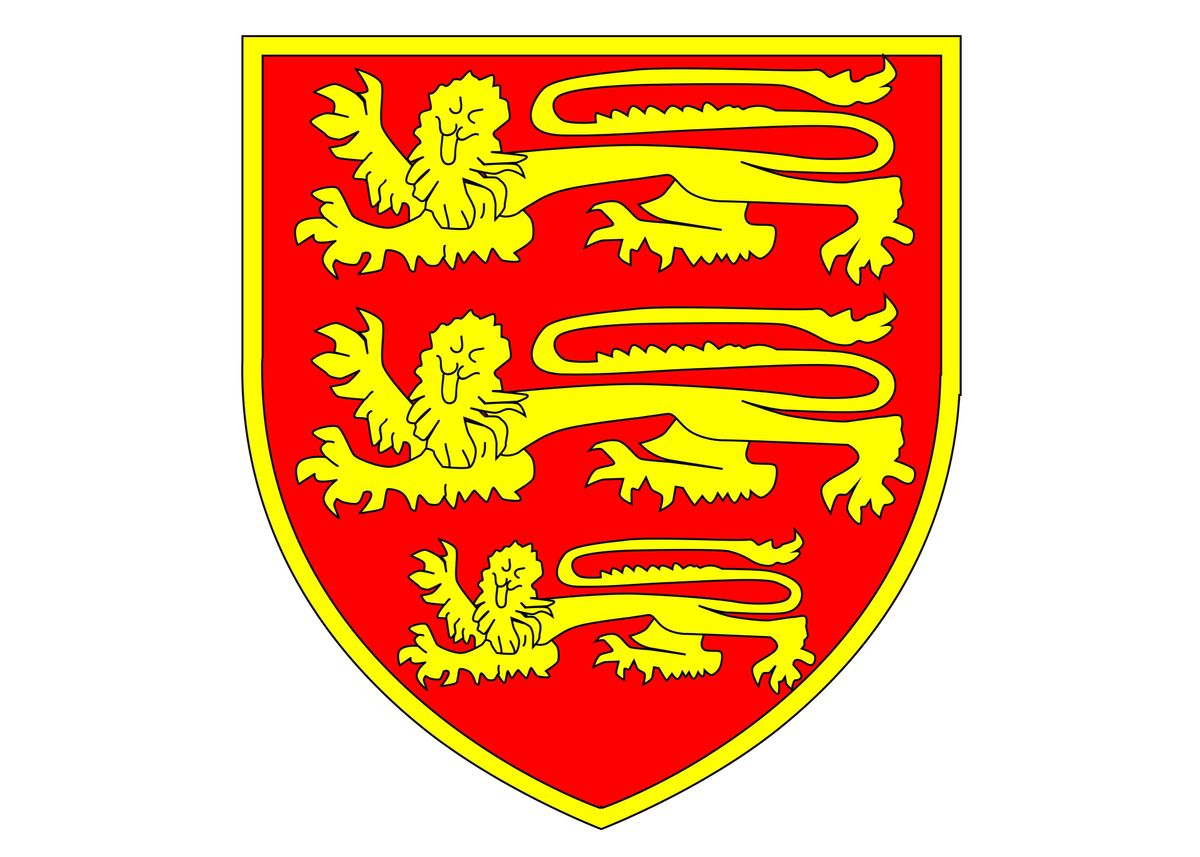 'British Three Lions Shield' Poster by HomeStead Digital | Displate