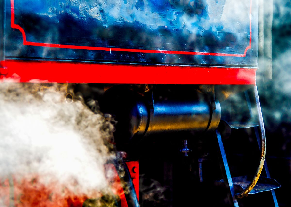 'Steam Around A Driver Cab' Poster by Art Ofphotos | Displate