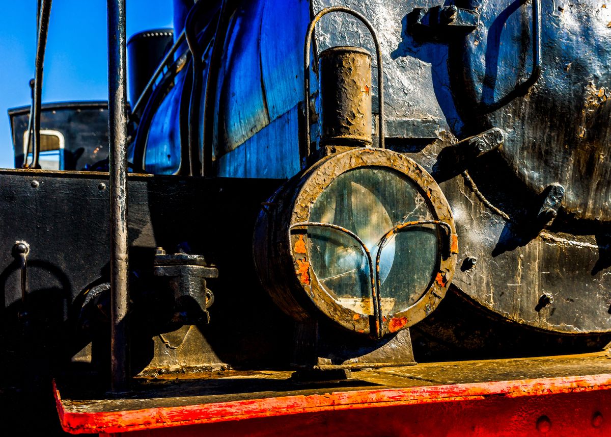 'Oil Lamp Loco Headlight' Poster by Art Ofphotos | Displate