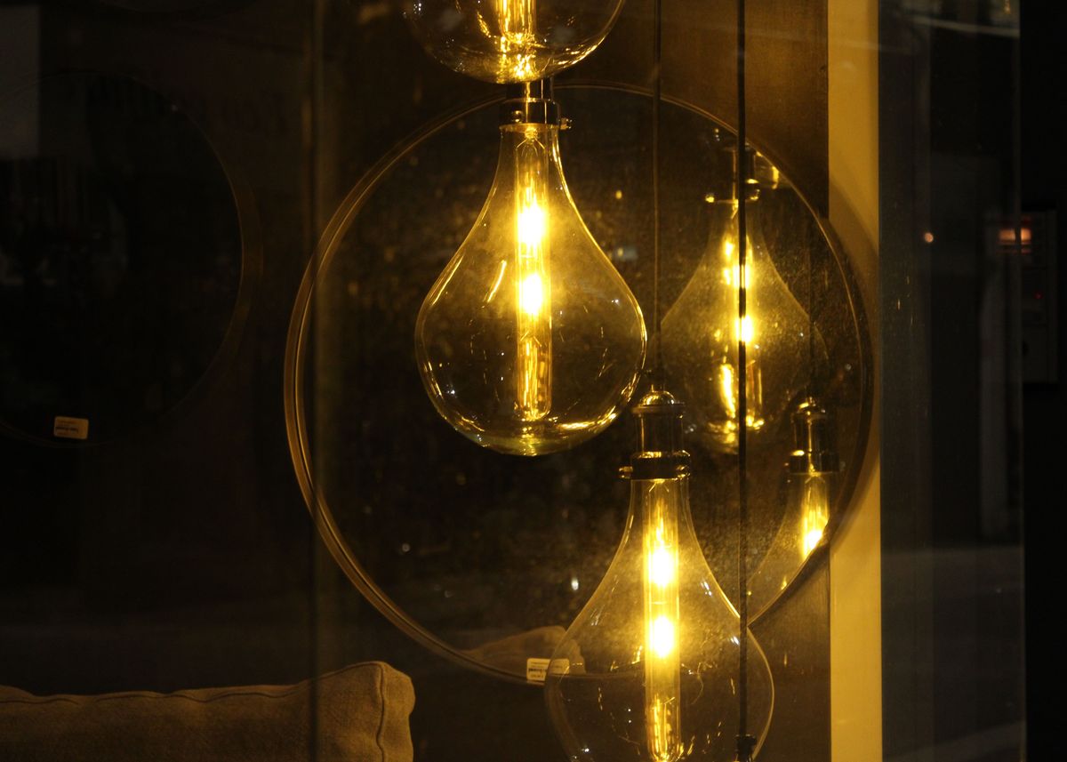 'Vintage light bulb' Poster, picture, metal print, paint by AmanDe ...