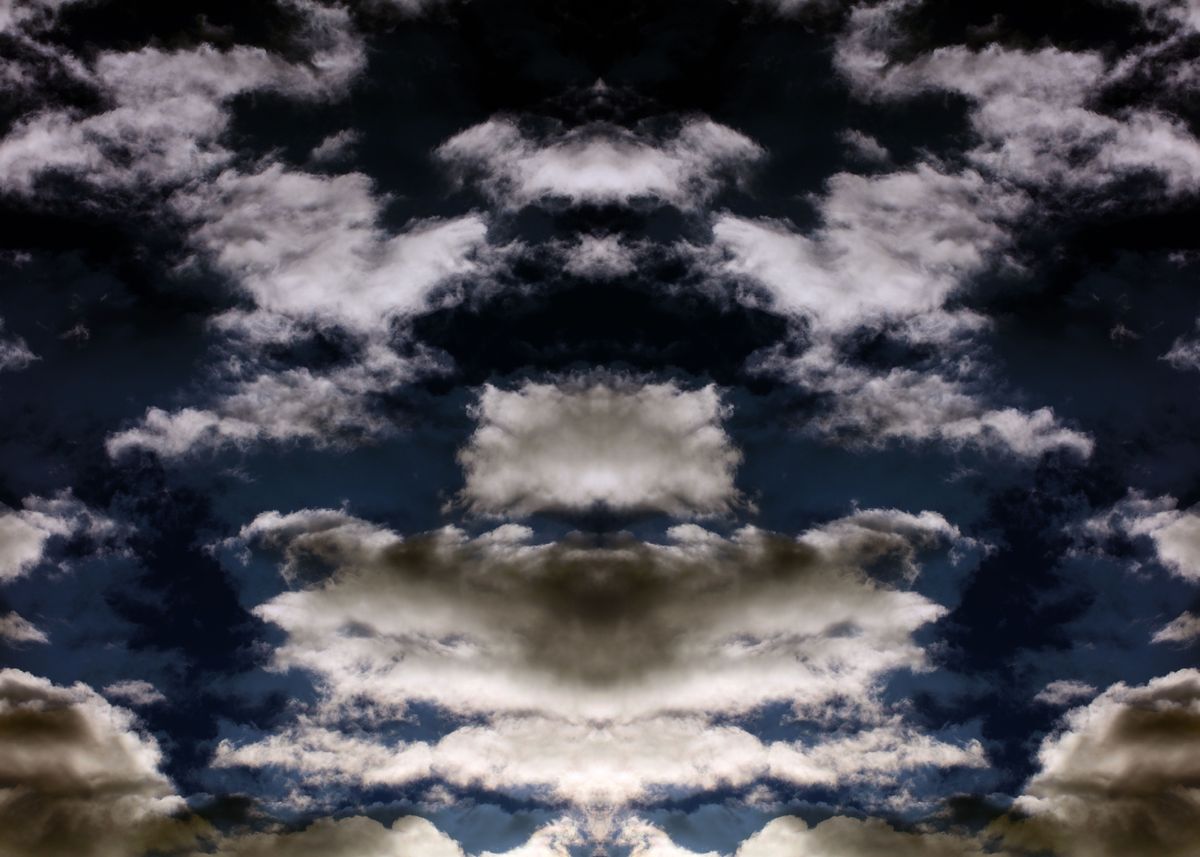 'Psychedelic trippy sky' Poster, picture, metal print, paint by ...