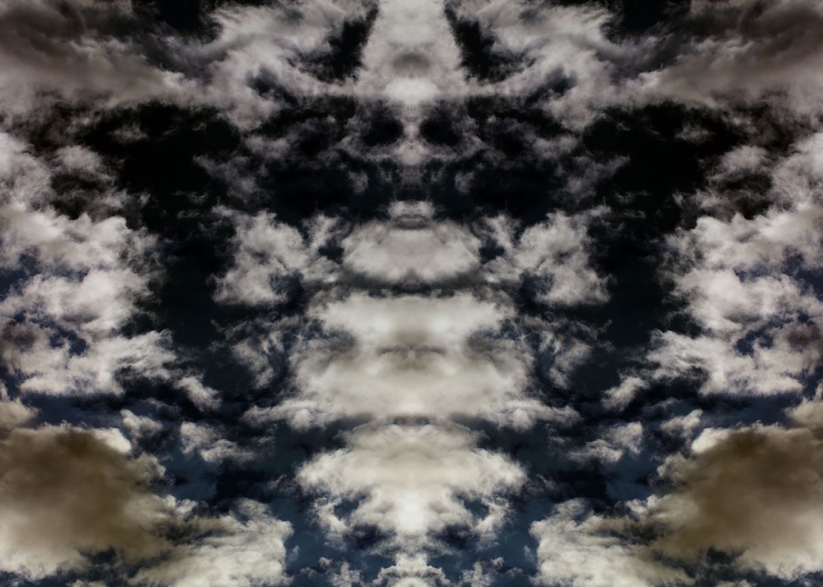 'Psychedelic trippy sky' Poster, picture, metal print, paint by ...