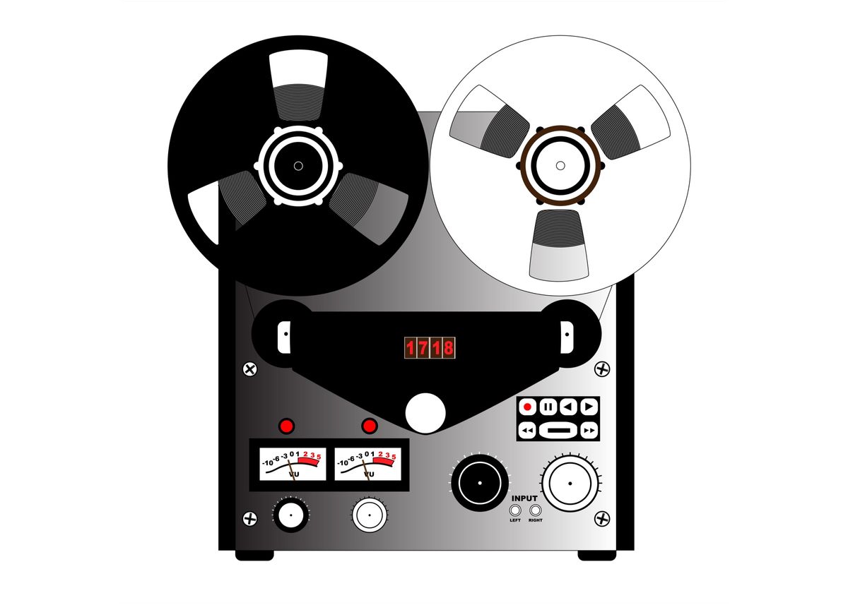 'Black and White Recorder' Poster, picture, metal print, paint by ...