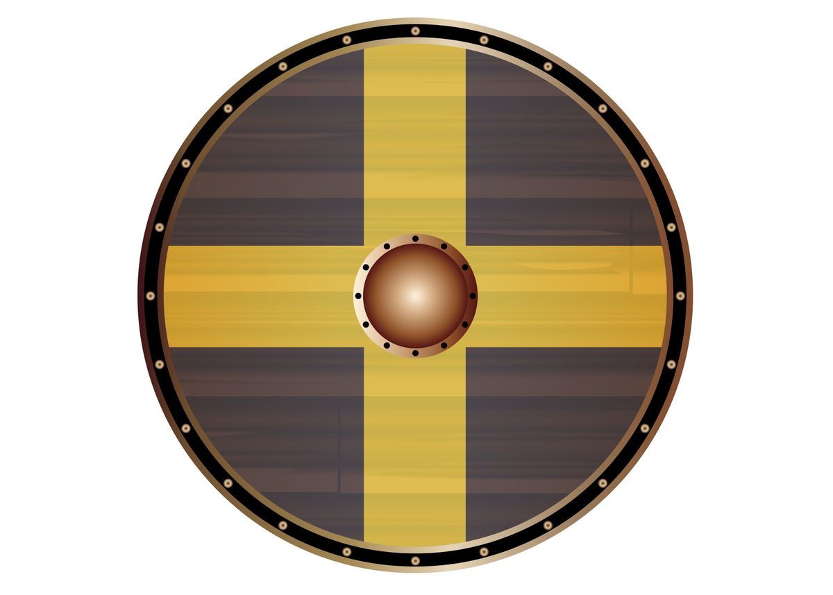 'Saint Davids Flag Shield' Poster, picture, metal print, paint by ...