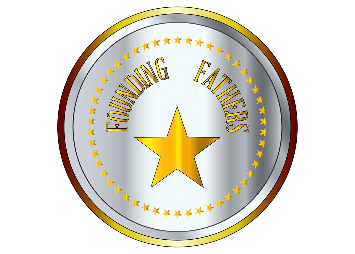 'Founding Fathers Stamp' Poster, picture, metal print, paint by ...