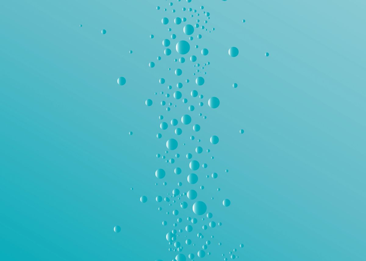 'Rising Bubbles' Poster, picture, metal print, paint by HomeStead ...