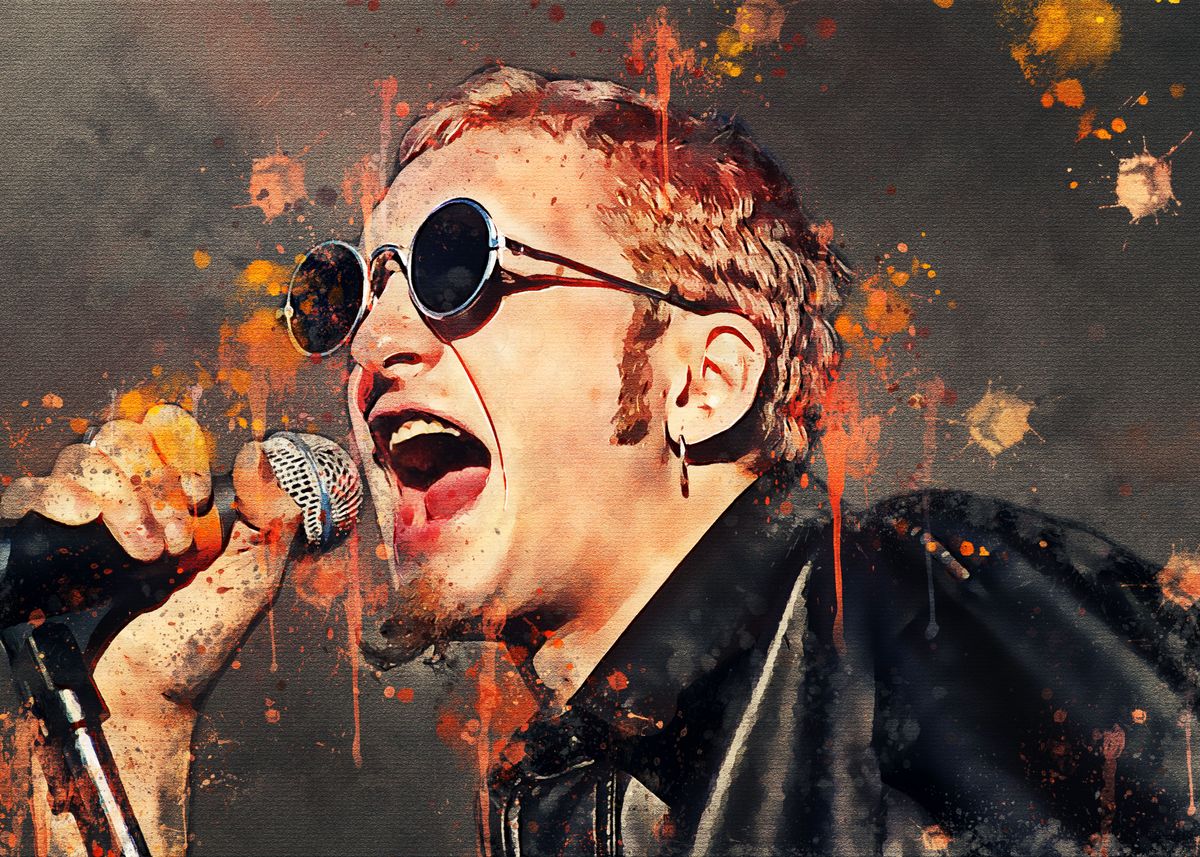 'Layne Staley' Poster, picture, metal print, paint by ru ke | Displate