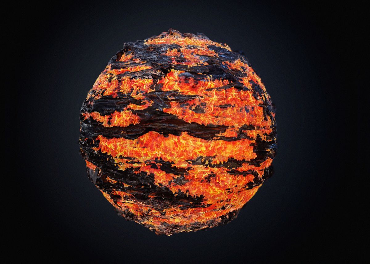 'fire planet planet lava p' Poster by Strong Hickmans | Displate