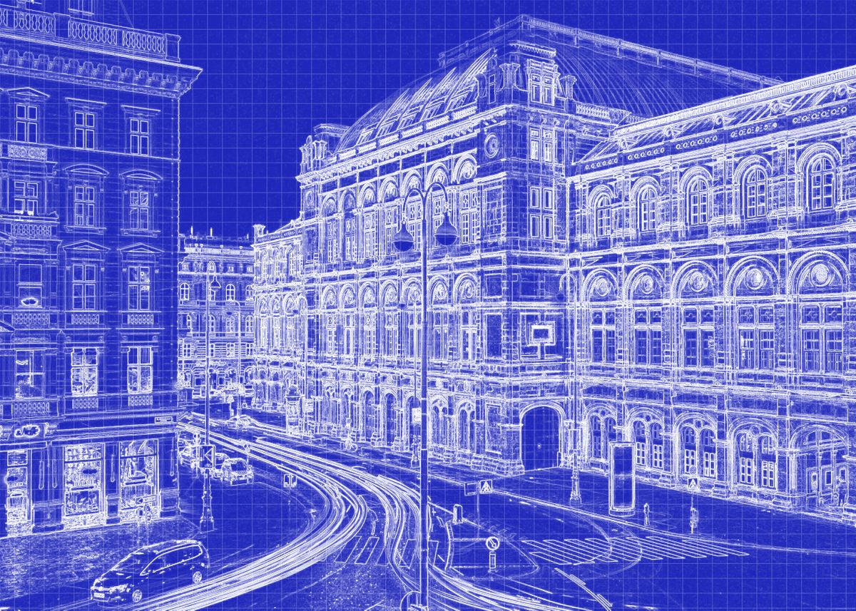 'High Rise Poland building' Poster by pena kecil | Displate