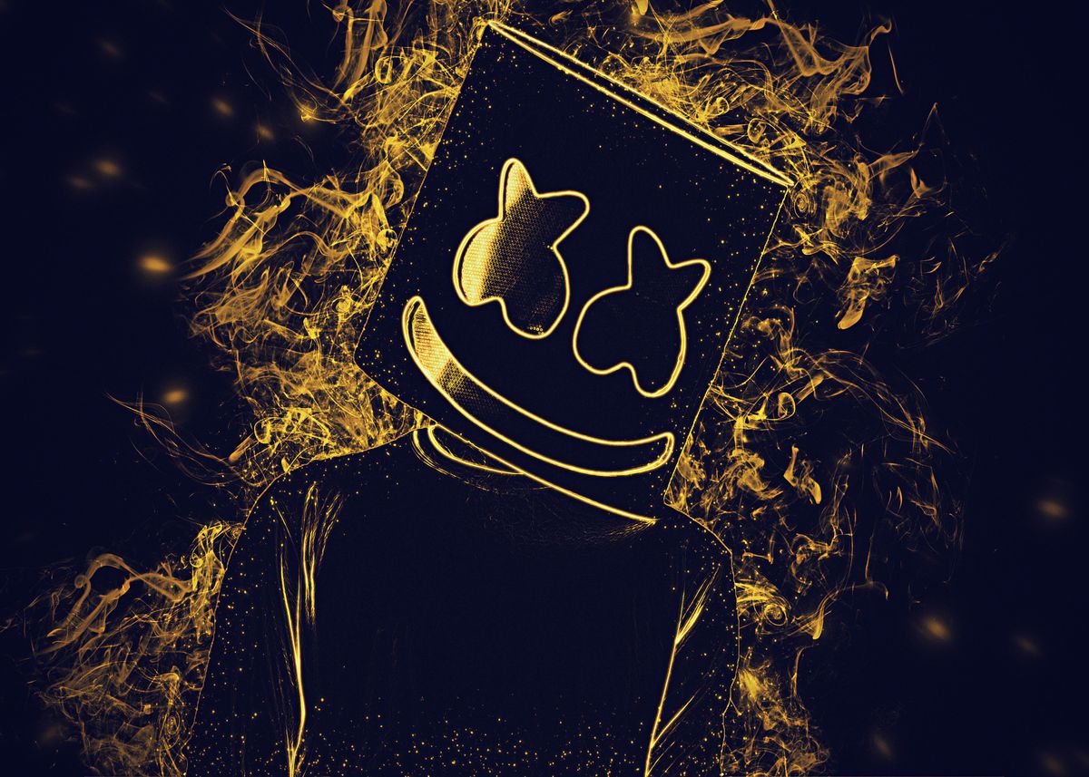 'DJ Marshmello' Poster by ZDai | Displate