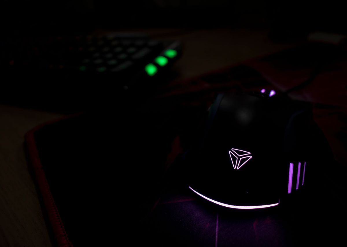 'Gaming mouse and keyboard' Poster, picture, metal print, paint by ...