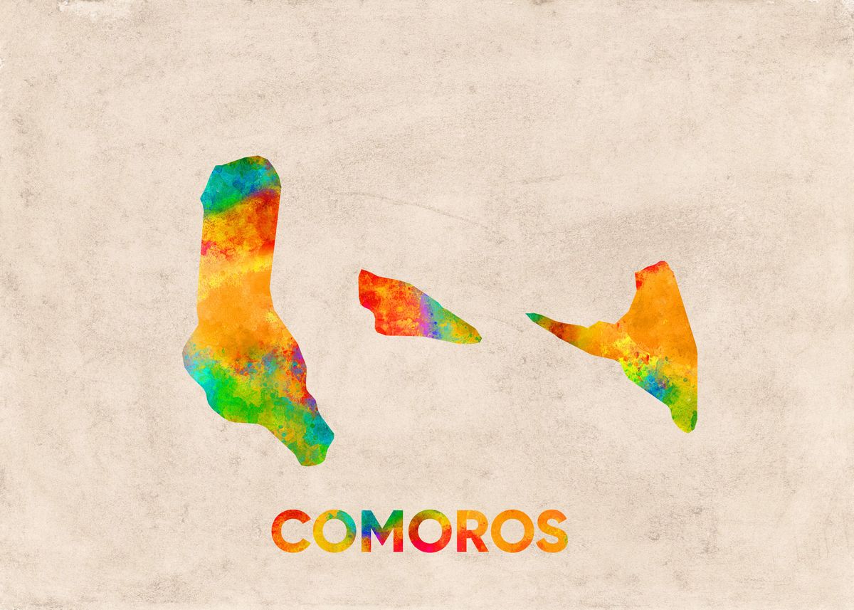 'comoros' Poster by SplashDesign | Displate