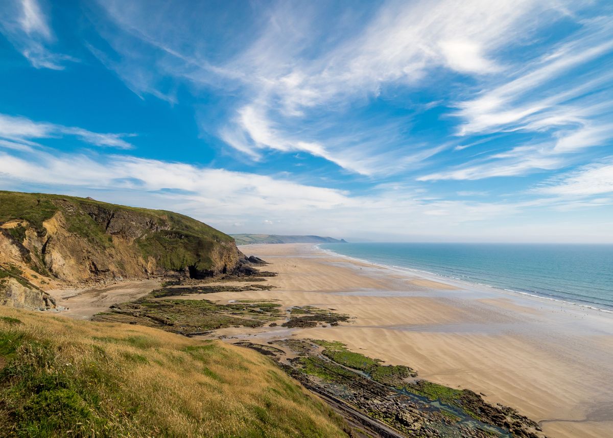 'Newgale Beach' Poster, picture, metal print, paint by Colin | Displate