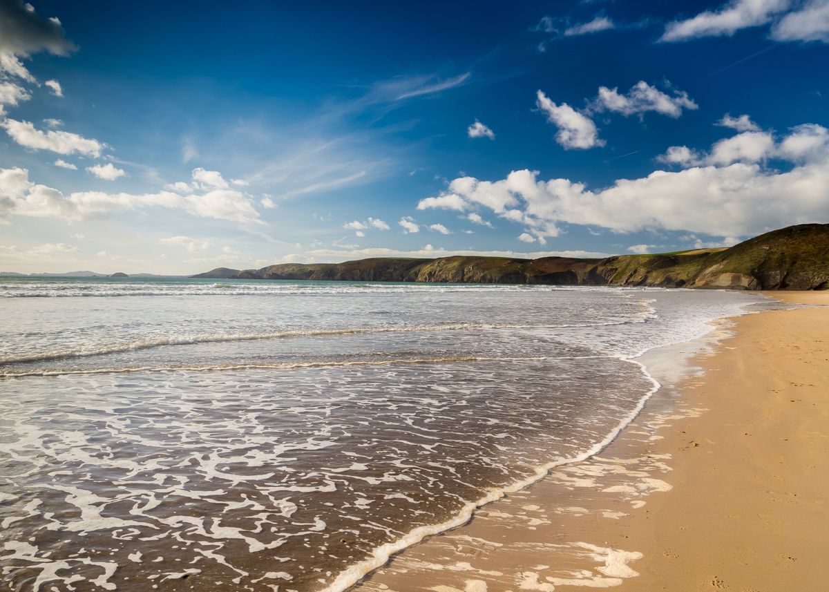 ' Beach at Newgale ' Poster, picture, metal print, paint by Colin ...