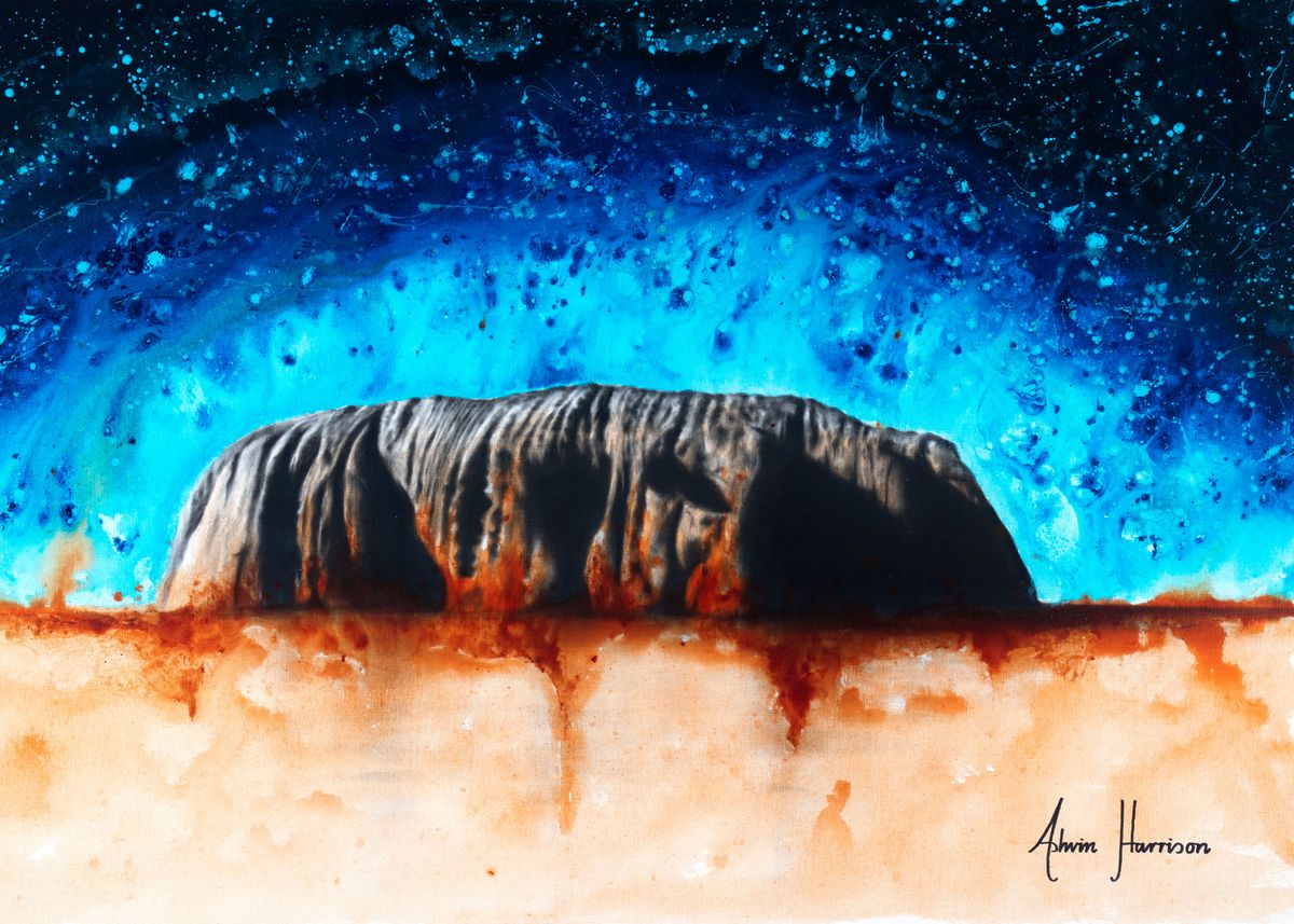 'Ancient Ochre ' Poster, picture, metal print, paint by Ashvin Harrison ...